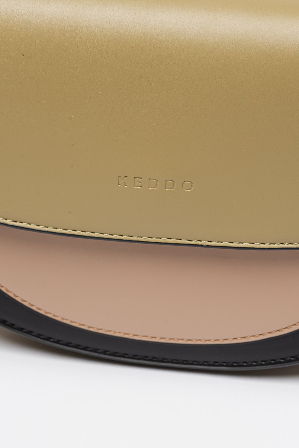 KEDDO, Чанта от еко кожа, Черен, Каки - eMAG.bg