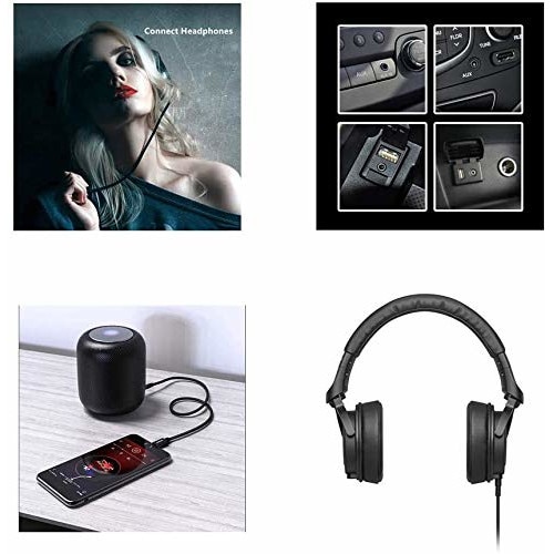 Cablu auxiliar cu mufa Lightning si jack 3.5 mm pentru auxiliar, cablu ...