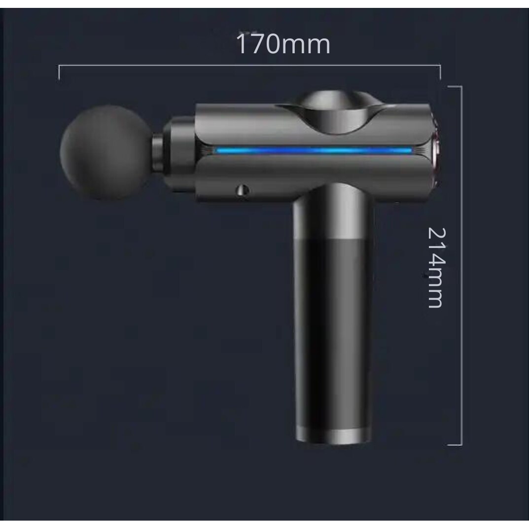 Aparat masaj tip Gun Pistol pentru masaj profesional cu 20 de niveluri ...