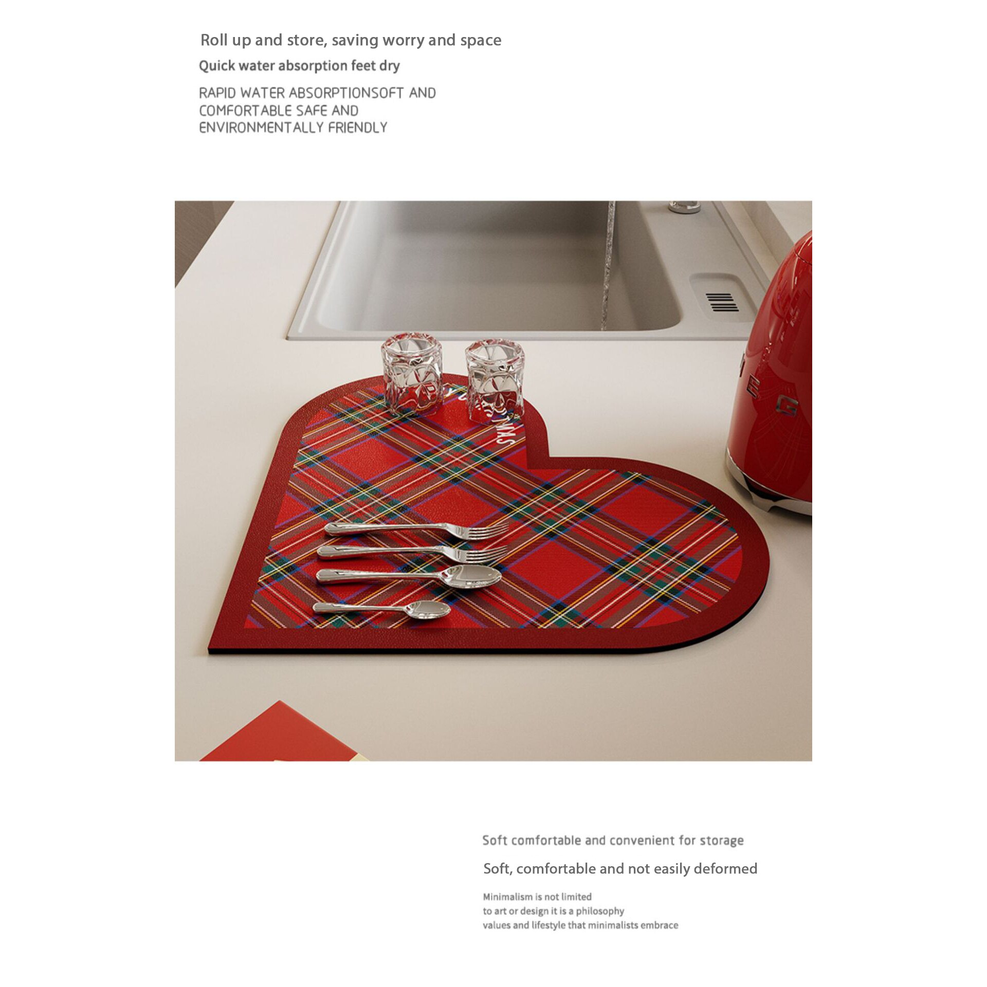 Covoras din cauciuc pentru scurgere vase, S&Z, aparat cafea, pentru ...