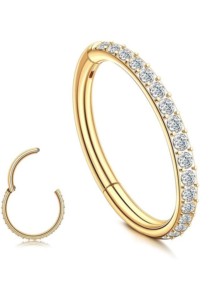 Orr piercing, Vaxiuja, arany/cirkon, arany - eMAG.hu
