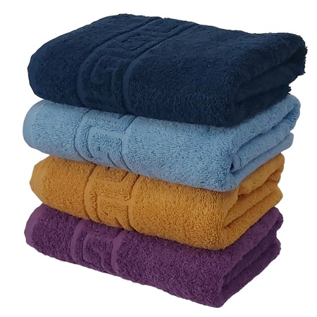 Set Prosoape Pufoase Hoteliere, 50cm x 90cm, 4 Piese, Model Greek, 100% ...