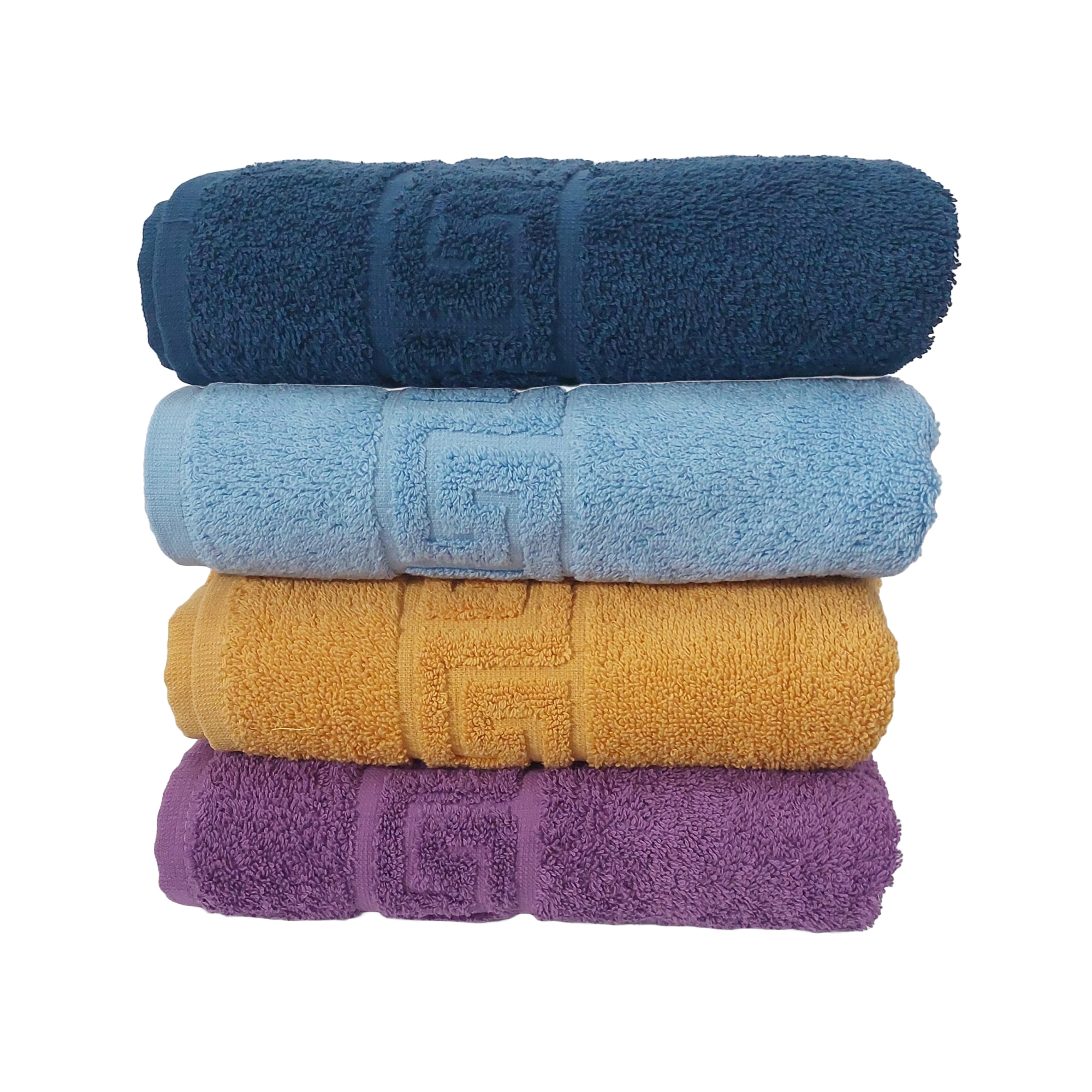 Set Prosoape Pufoase Hoteliere, 50cm x 90cm, 4 Piese, Model Greek, 100% ...