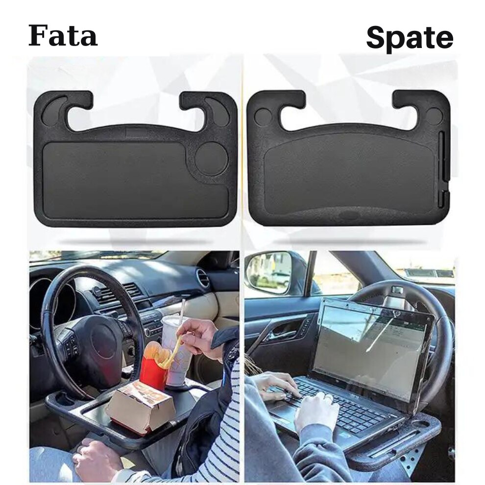 Masuta auto, fixare pe volan, multifunctionala, culoare neagra - eMAG.ro