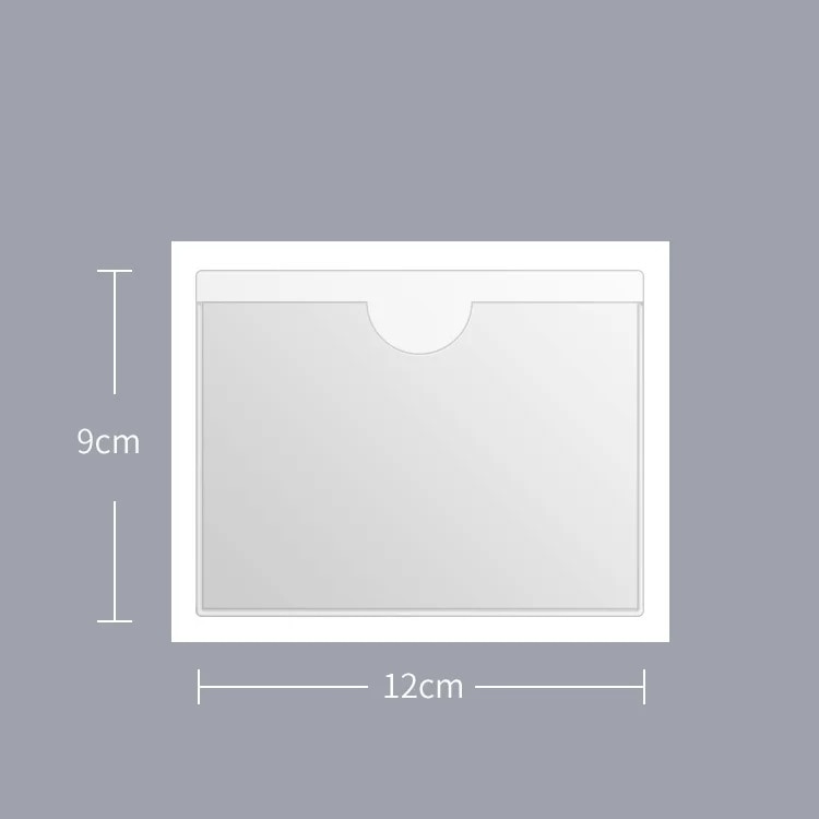 Set buzunar autoadeziv parbriz, 2 buc, transparent 9cm x 12 cm pentru ...