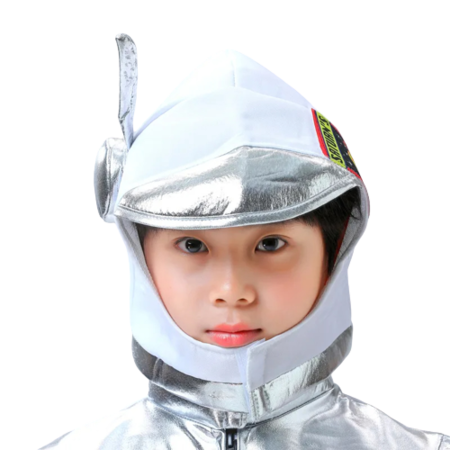 Casca de astronaut pentru copii ARIN®, alb-argintiu, marime universala ...