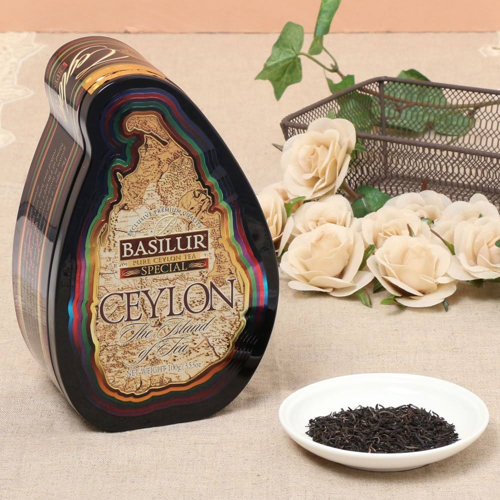 Ceylon Special чист черен чай, листа и цветни пъпки, навити на малки ...