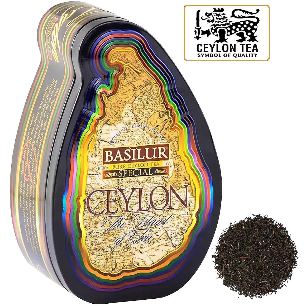 Ceylon Special чист черен чай, листа и цветни пъпки, навити на малки ...