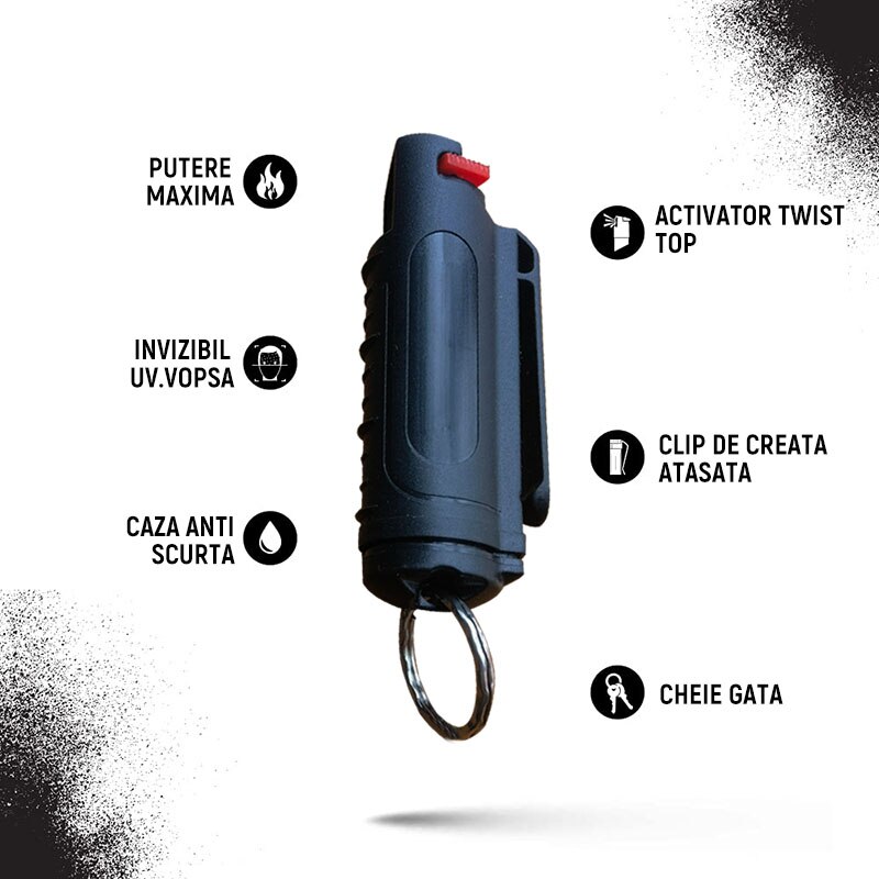 Breloc spray, Plastic, 20 ml, Transport usor, usor de utilizat, Access ...