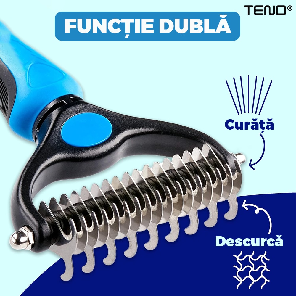Perie par Caini, Pisici, Animale, Teno®, tesala si perie trimmer 2 in 1 ...