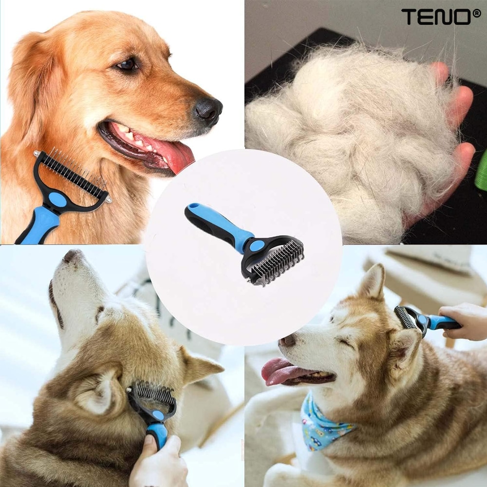 Perie par Caini, Pisici, Animale, Teno®, tesala si perie trimmer 2 in 1 ...