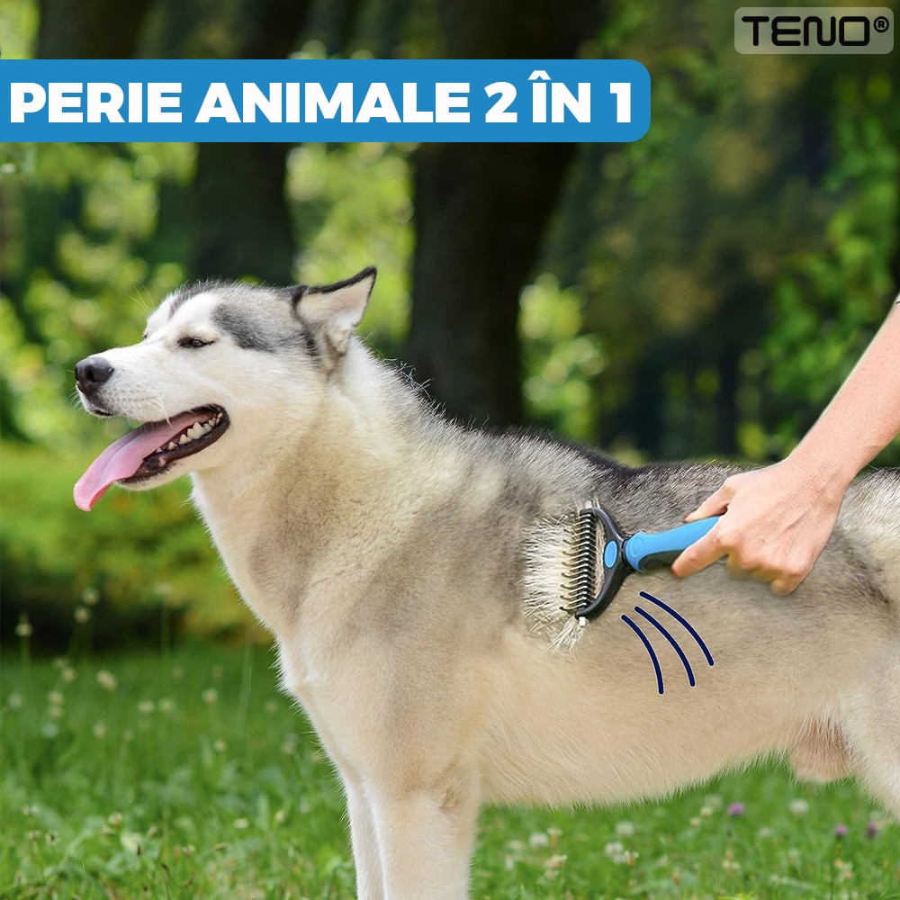 Perie par Caini, Pisici, Animale, Teno®, tesala si perie trimmer 2 in 1 ...