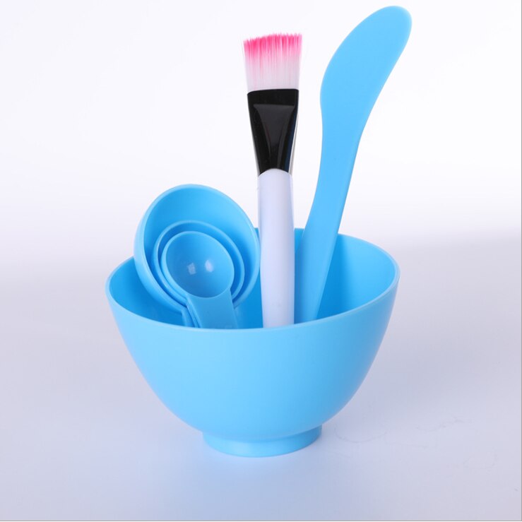 Set masca de fata, Sunmostar, 6 accesorii, Plastic, Albastru - eMAG.ro