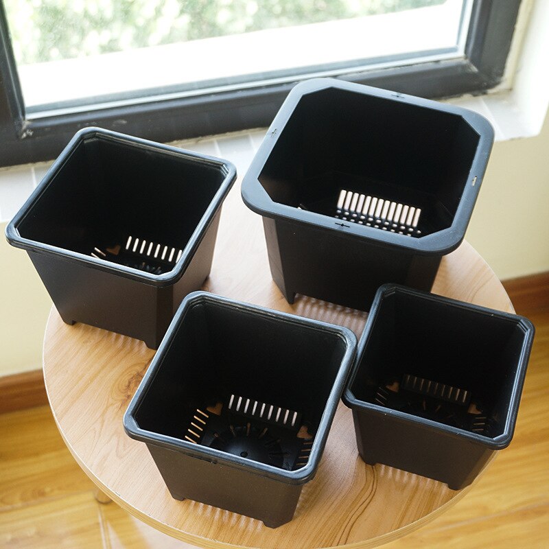 Set 10 ghivece pentru rasaduri, Sunmostar, Negru - eMAG.ro