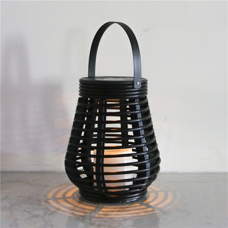 Lampa solara de gradina, Sunmostar, Ratan, Gri - eMAG.ro