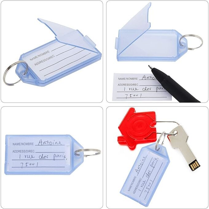 Set 80 brelocuri pentru chei, Sunmostar, Plastic, Multicolor - eMAG.ro