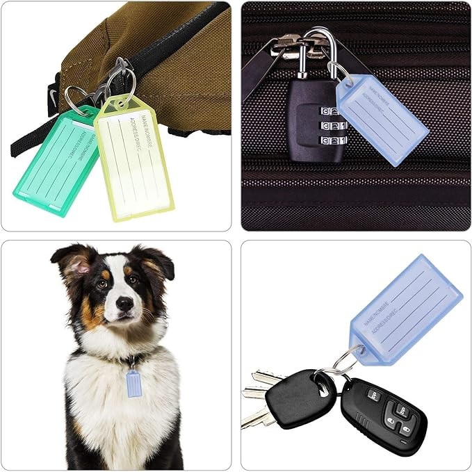 Set 80 brelocuri pentru chei, Sunmostar, Plastic, Multicolor - eMAG.ro