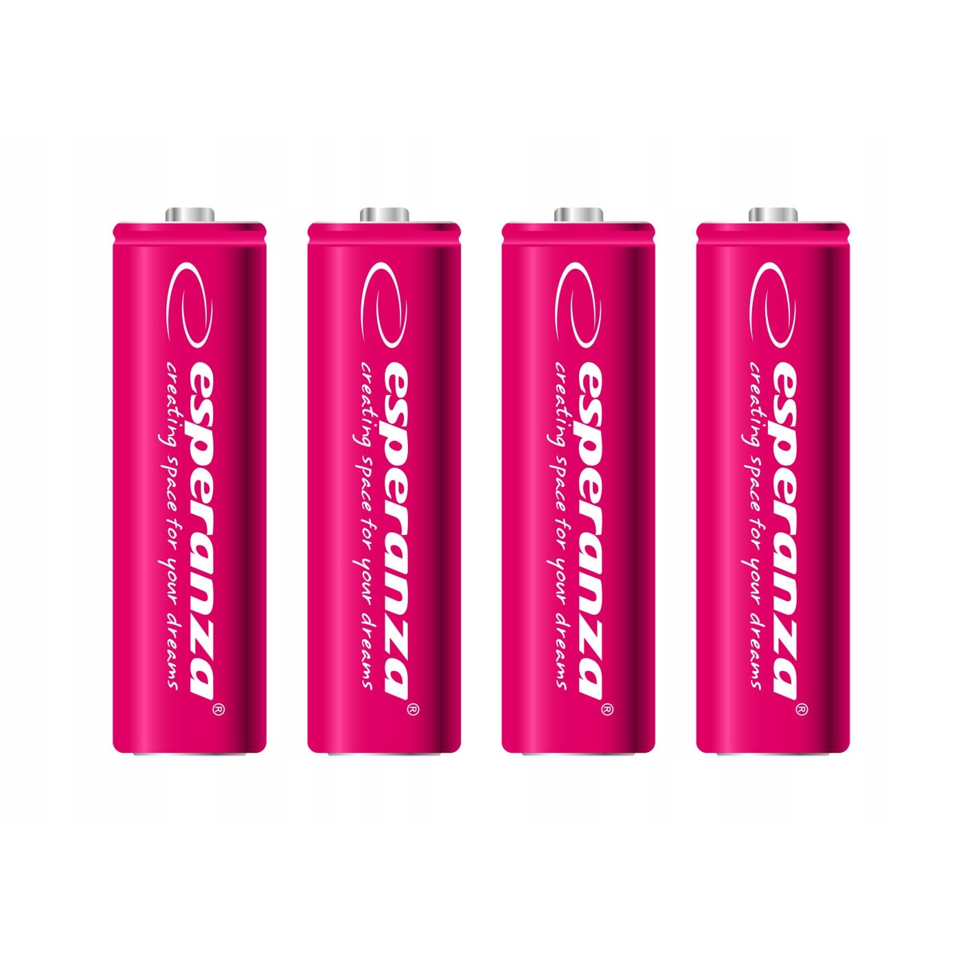 Set 4 baterii, ESPERANZA, 1.2 V, AA, Roz - eMAG.ro