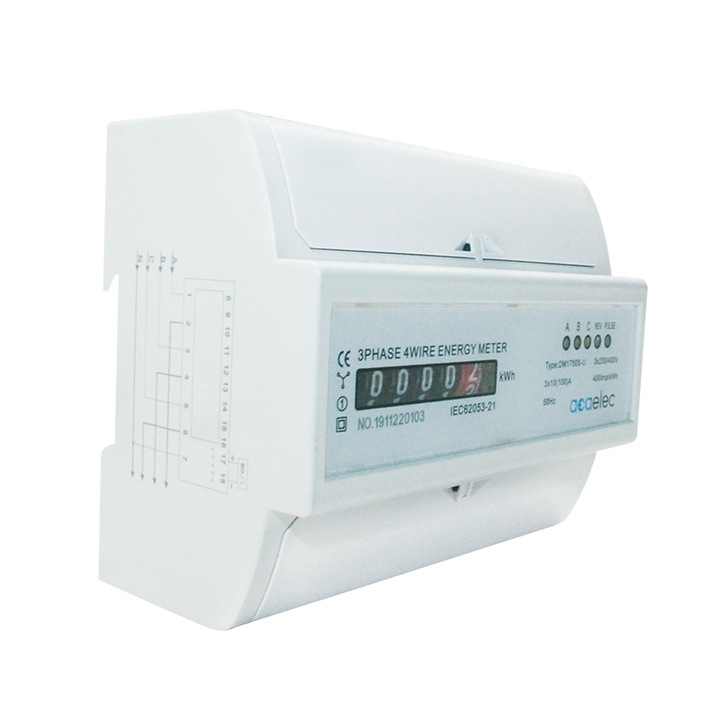 Contor electric trifazat, ACA, 3F DIRECT. 3P+N 10(100)A 3x230/400VAC 5 ...