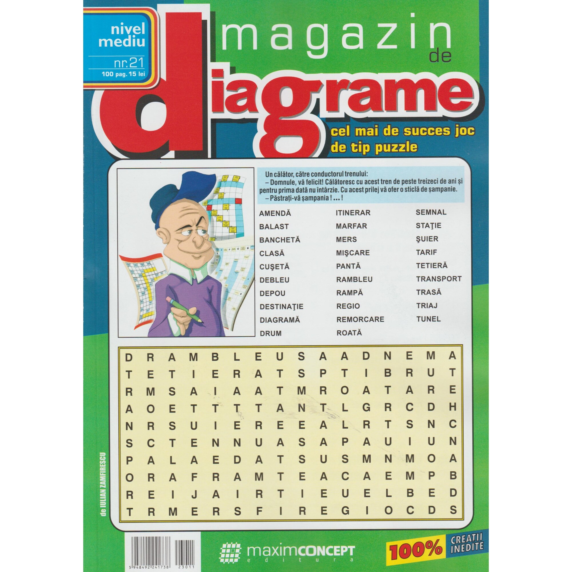 Magazin de diagrame numarul 21 - nivel mediu, editura Maxim - eMAG.ro