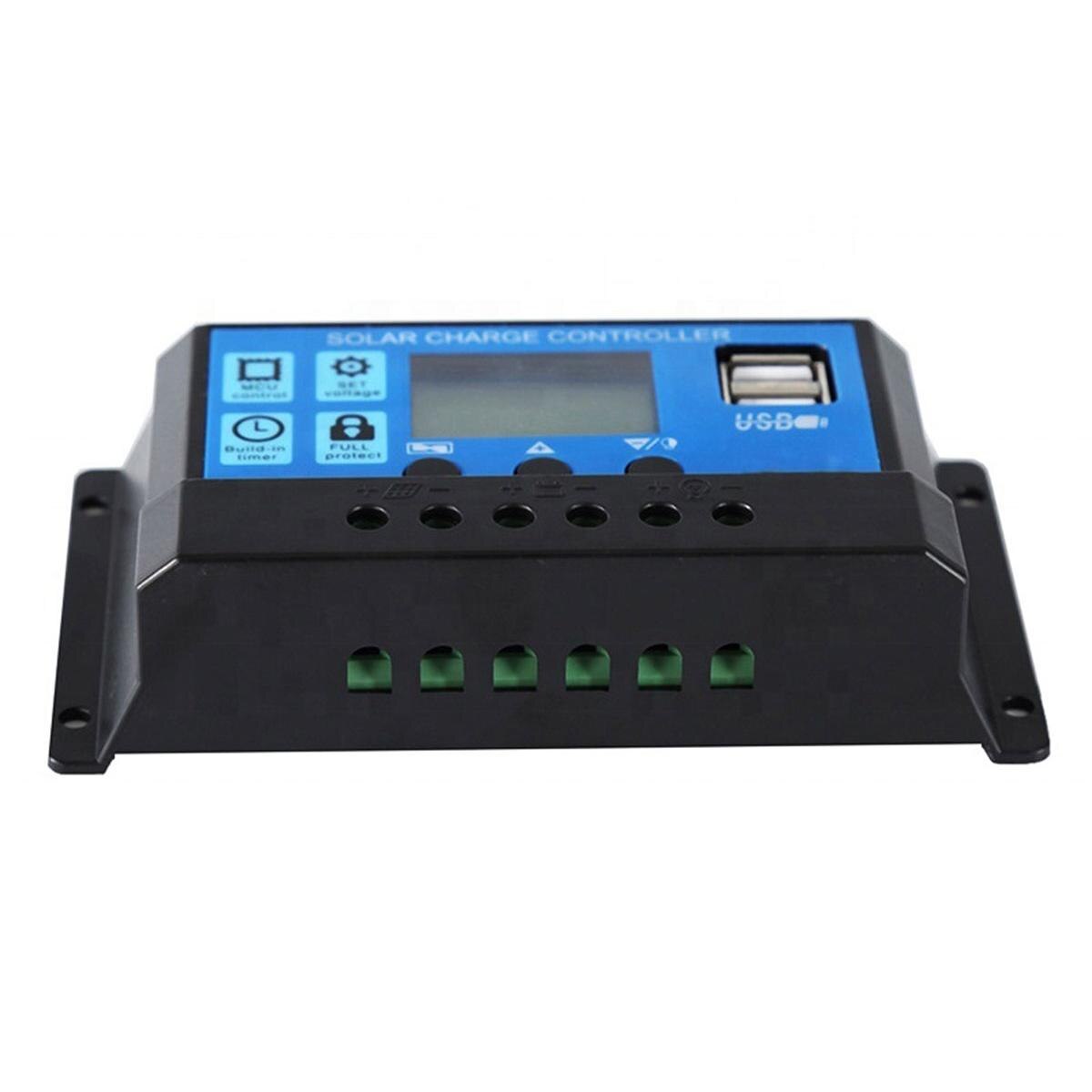 Controler/Regulator de incarcare panou solar, 12 - 24V, 30A, mini dual ...