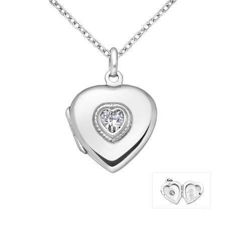 Medalion inima pentru poza argint - In My Heart - eMAG.ro
