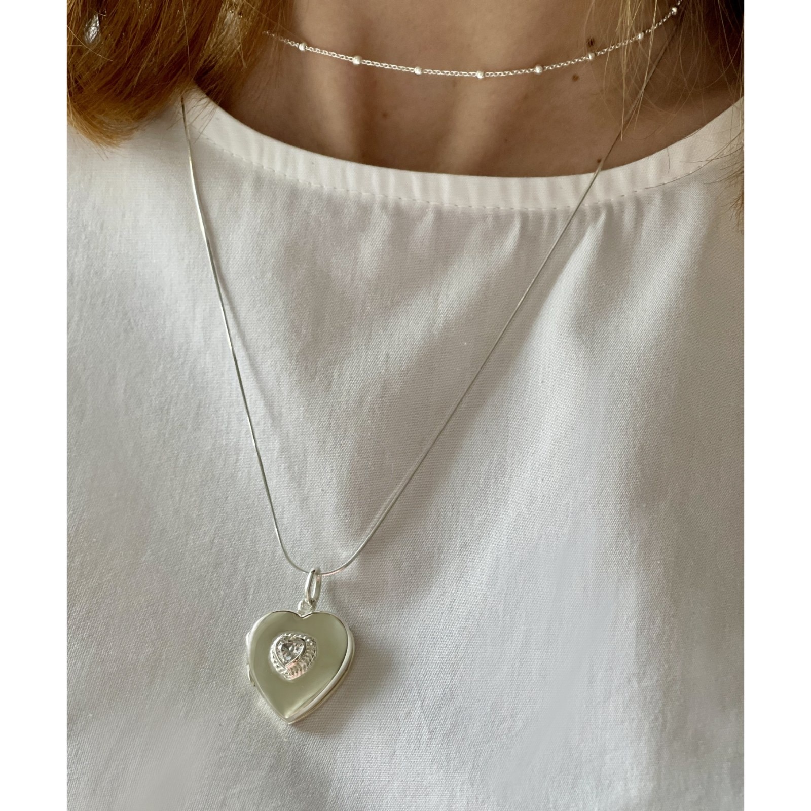 Medalion inima pentru poza argint - In My Heart - eMAG.ro