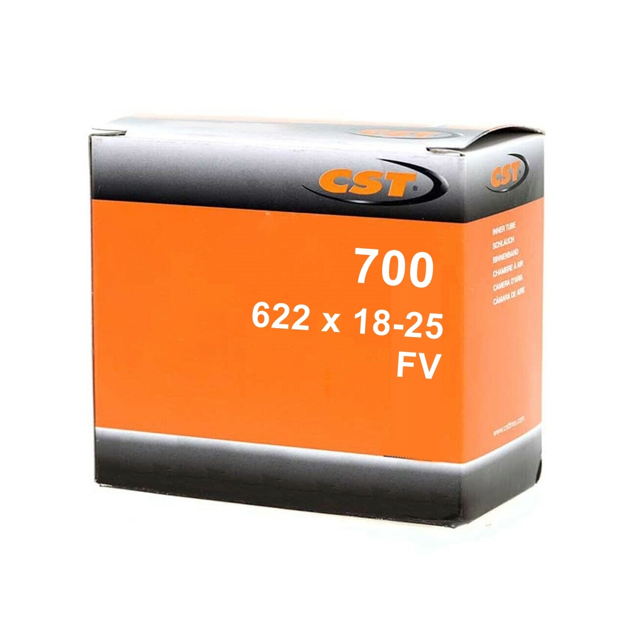 Camera roata bicicleta CST, 700x18-25C, valva Presta 48mm - eMAG.ro