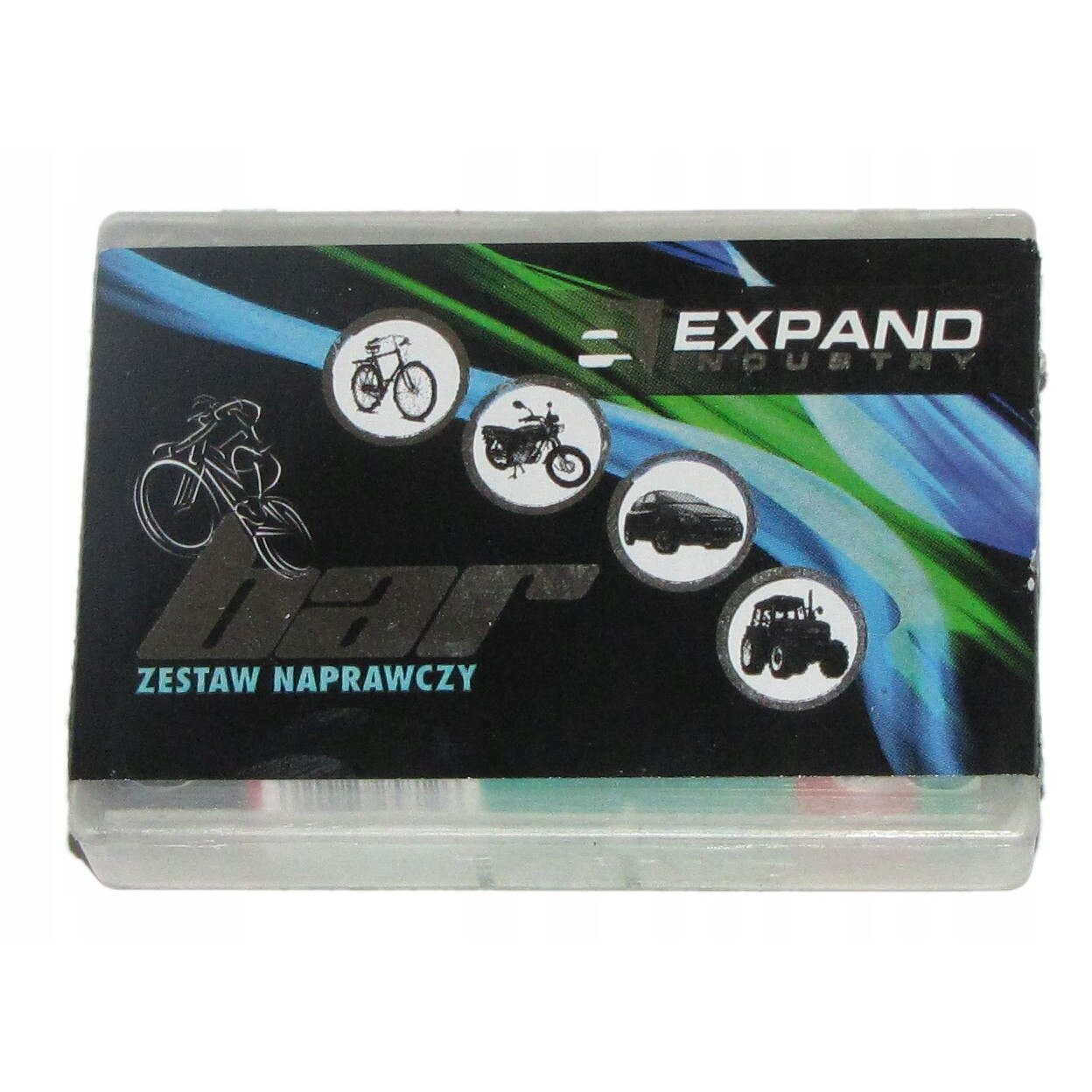 Set vulcanizare cu 10 petice si adeziv, Expand, Multicolor - eMAG.ro