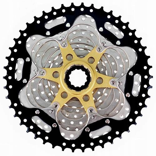 Pinion casetat bicicleta, PROX, 10 viteze, 11-46, Argint nichelat ...