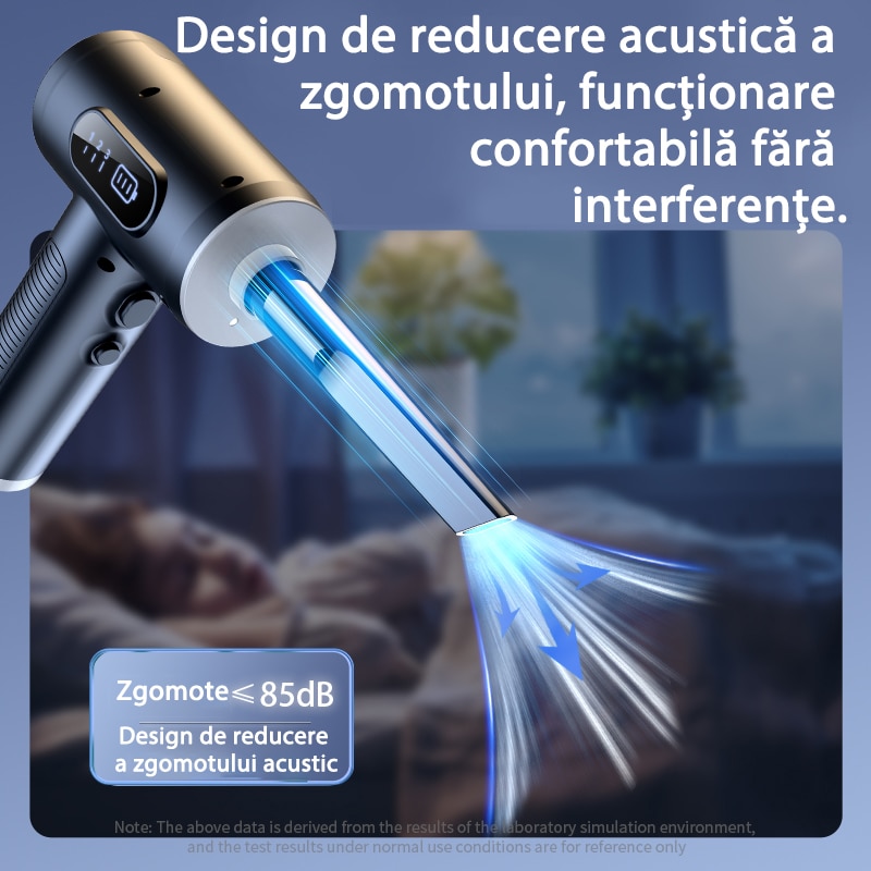 Aspirator portabil fara fir, Begleri, 50.000 rpm, 68 wati, 3 reglaje de ...