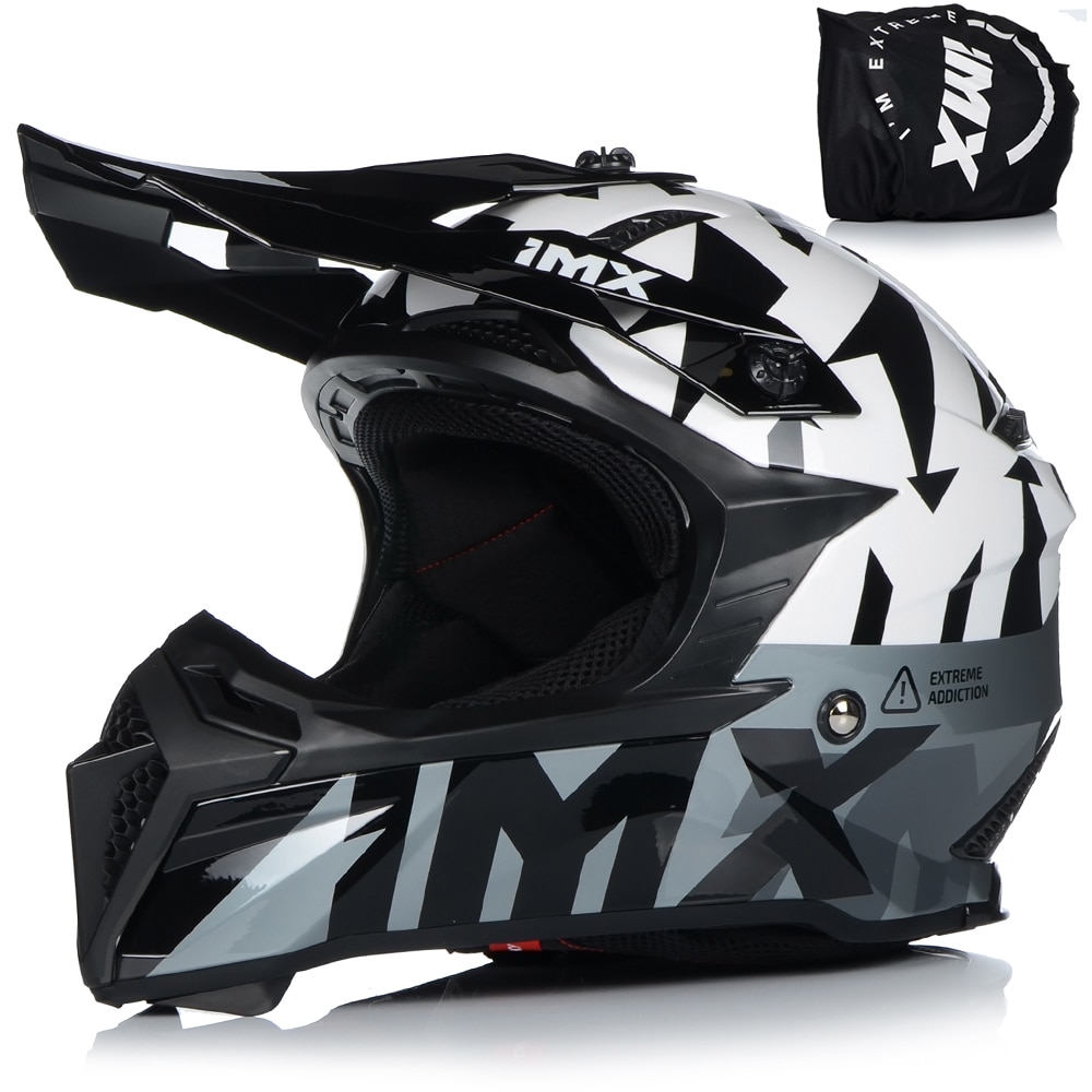 Casca Moto, IMX FMX, Enduro Cross, Verde/Gri, ABS, L 59-60 cm - eMAG.ro