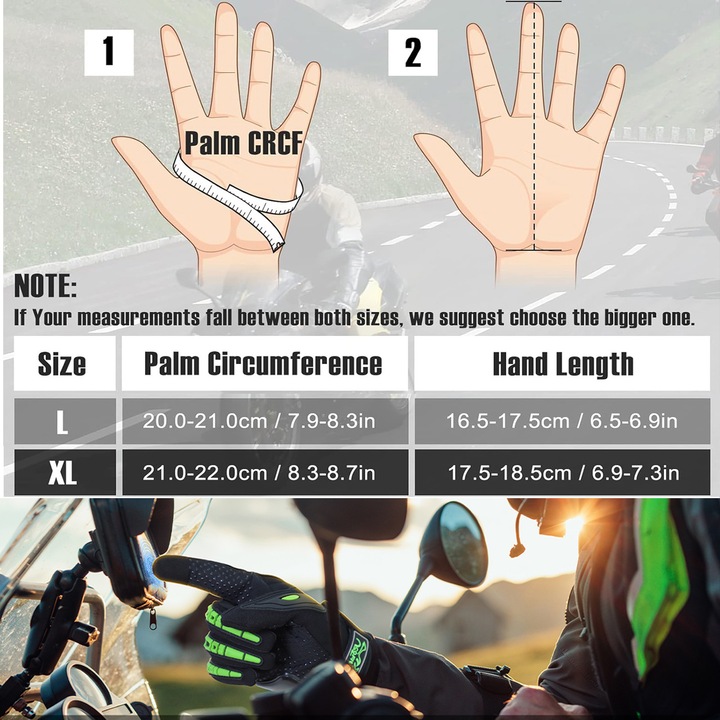 Manusi moto racing, Axroad Mall, Rezistent la abraziune, Socuri, Dubla ...