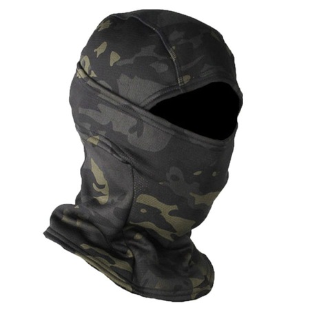 Cagula Tactica Combat de Iarna, 6in1 Multifunctionala, Negru Camuflaj ...