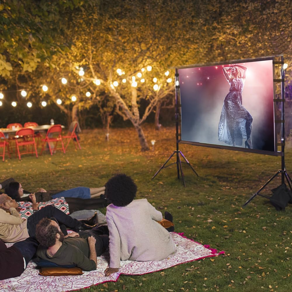 Set ecran proiector, Daladen, 120 inchi, Alb - eMAG.ro