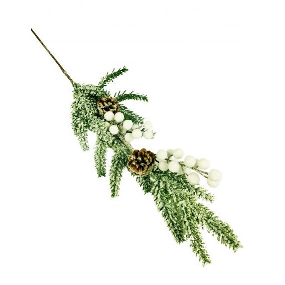 Decoratiune Craciun Creanga Brad Ninsa 70cm - eMAG.ro