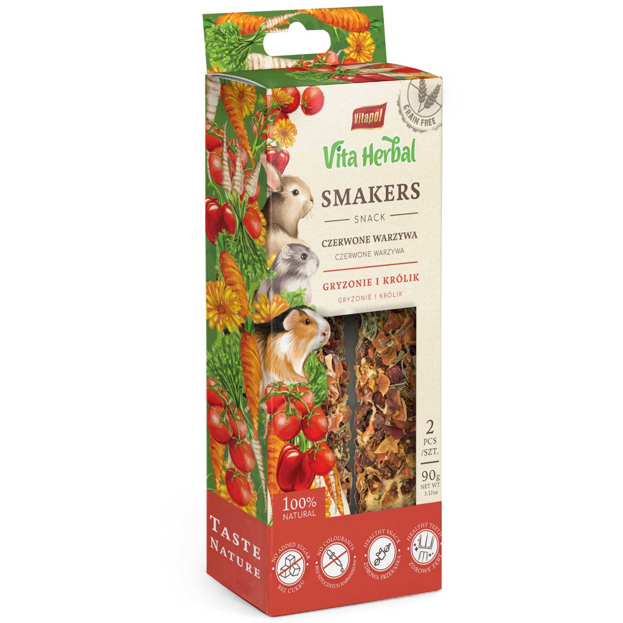 Set de 6 Smakers pentru rozatoare si iepuri, mix de arome, gustare ...