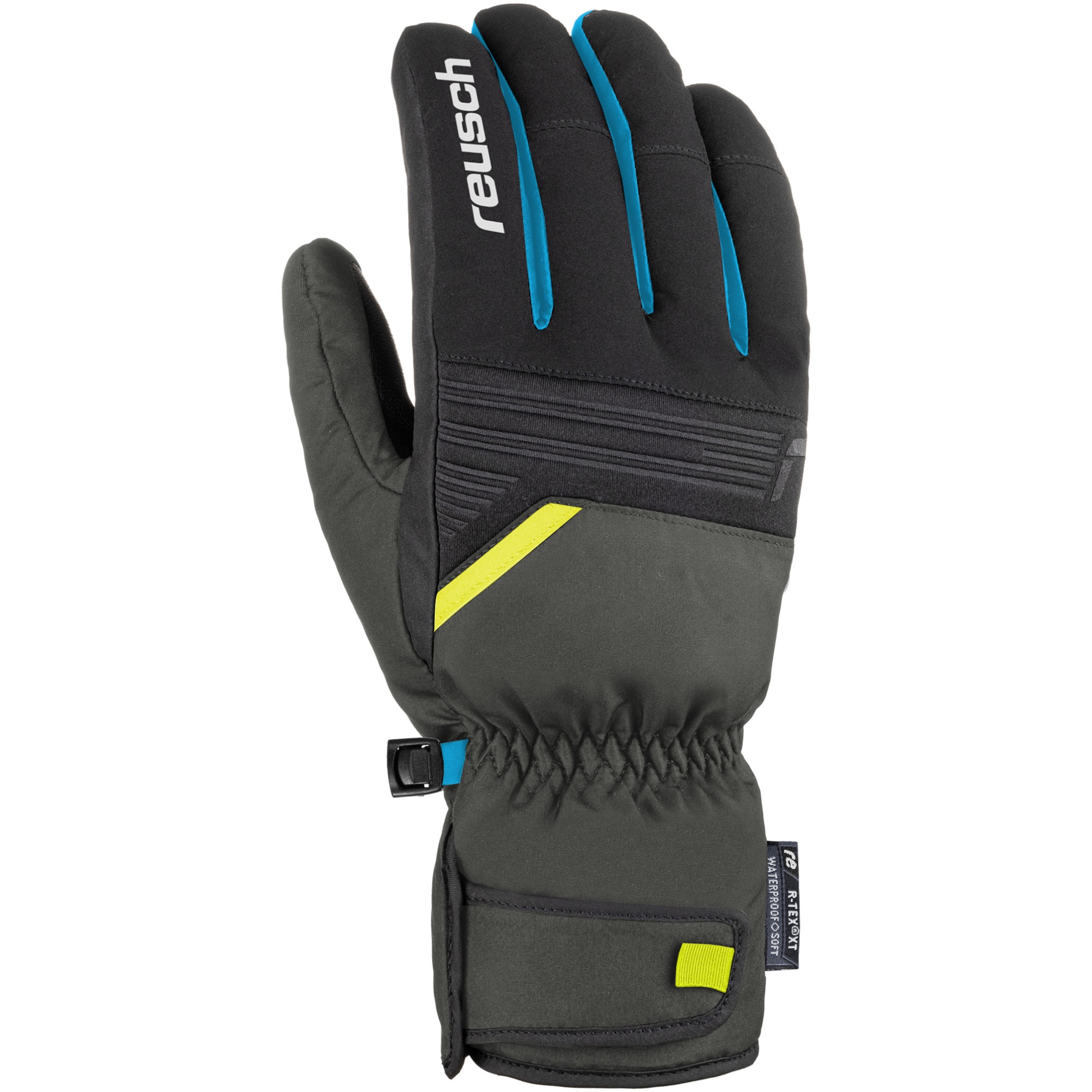 Manusi ski Reusch Bradley R-TEX XT, granit/galben, marime 9-L - eMAG.ro