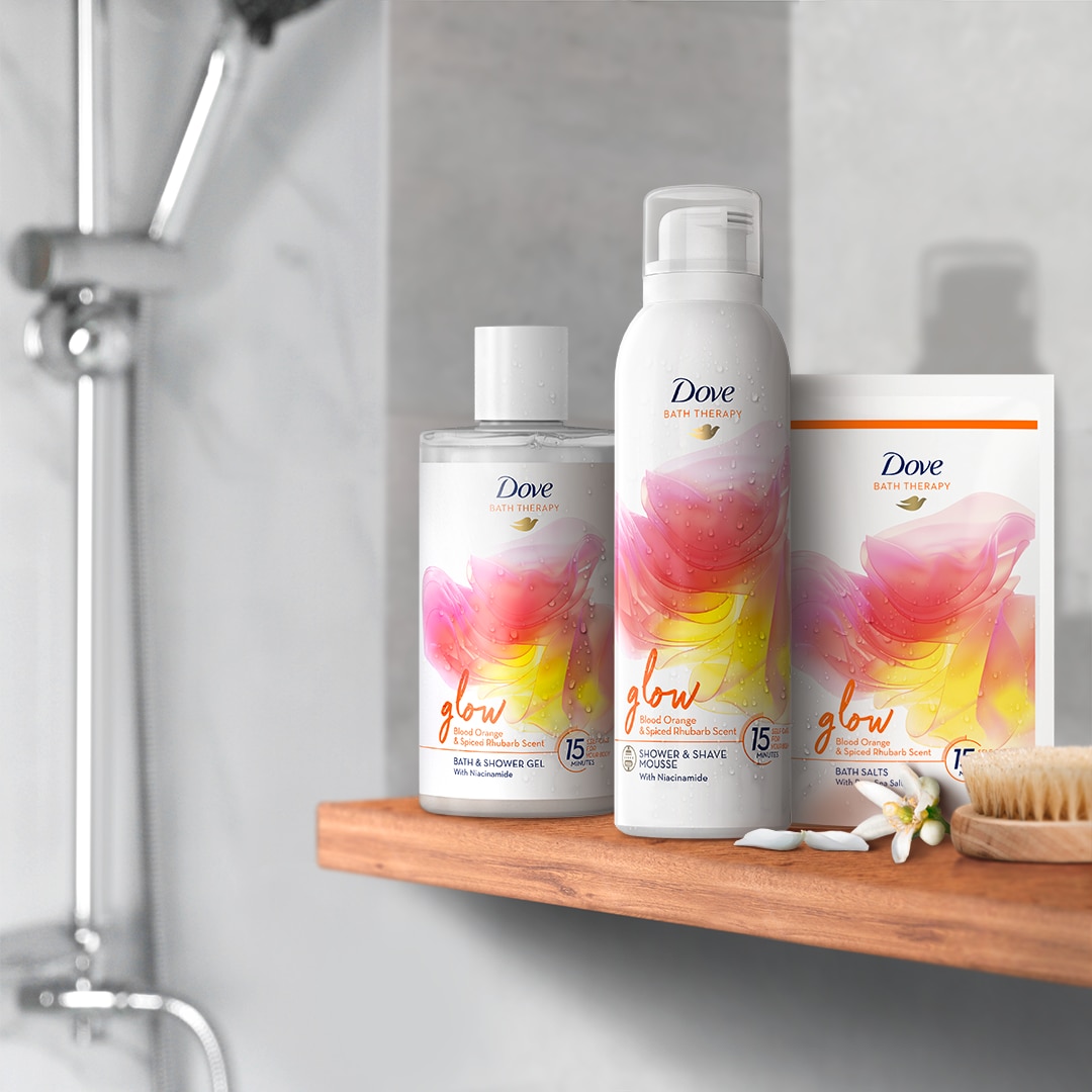 Spuma de baie Dove Glow, 400 ml - eMAG.ro