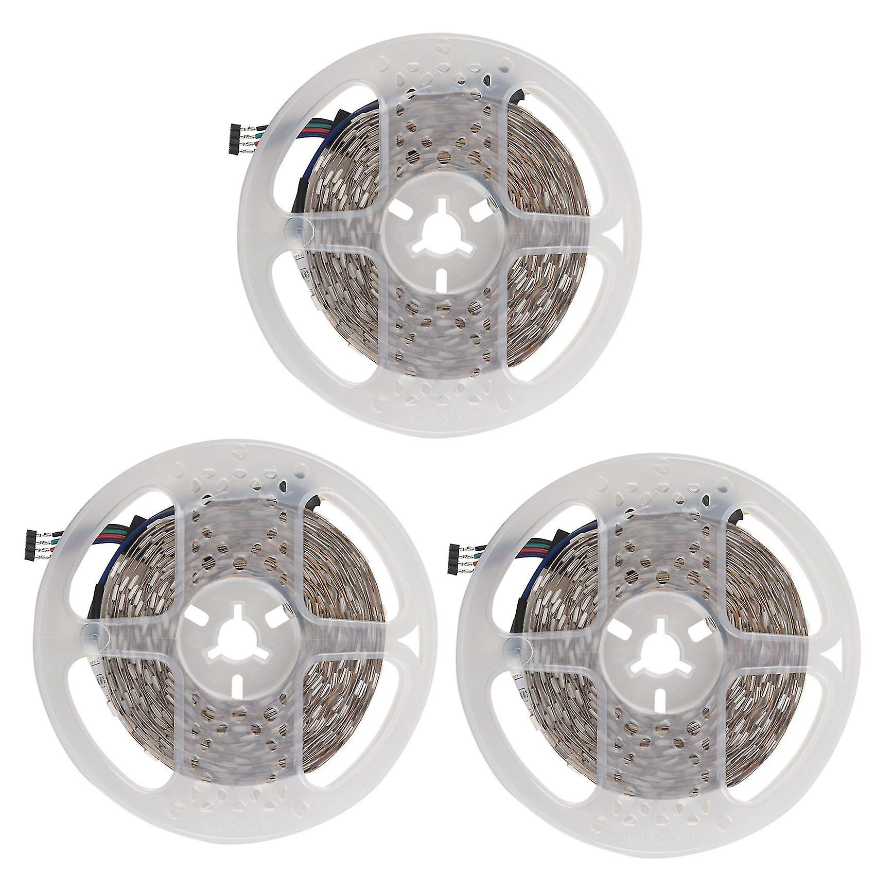 Set 3 benzi LED, Plastic, 5m, Alb - eMAG.ro