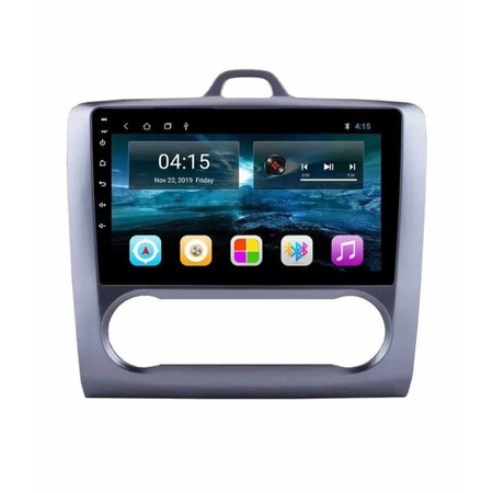 Мултимедия с навигация ZT1 за Ford Focus 2004-2011, с Климатроник, Сив цвят, Android 12, 8 Core ...