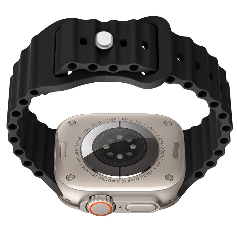Силиконова каишка LUVLU, съвместима с Apple Watch Ultra/SE/8/7/6/5/4/3 ...
