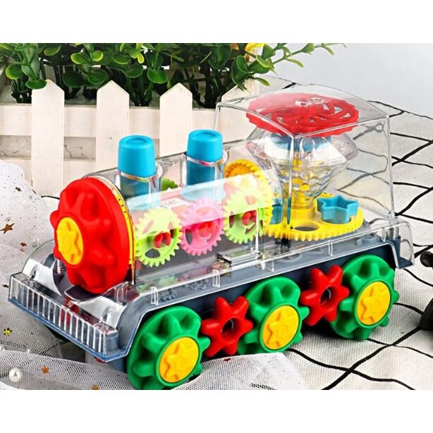 Jucarie interactiva, Trenulet muzical si cu lumini stroboscopice, Bubu ...