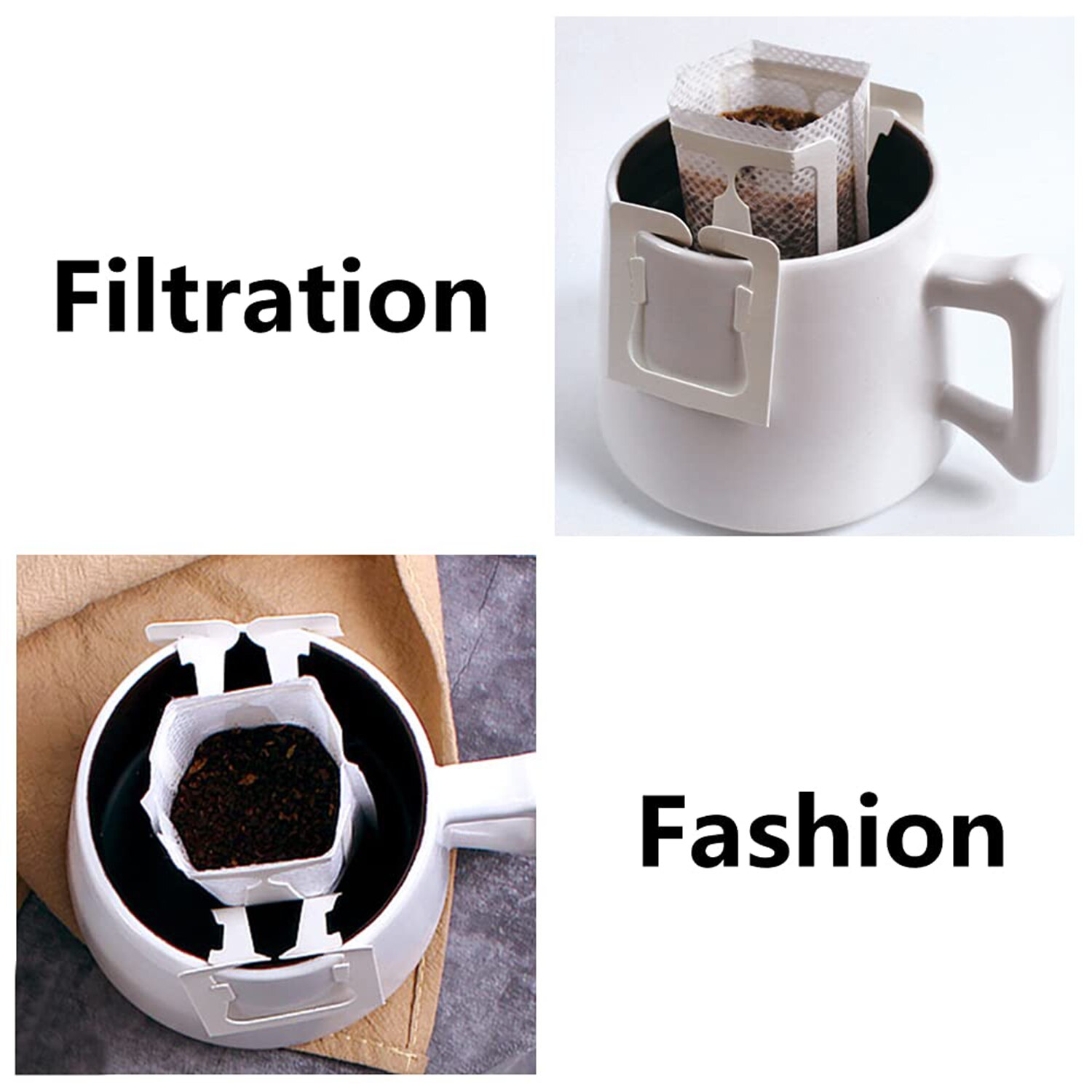 Set 50 filtre pentru cafea de unica folosinta, Hartie filtranta pentru ...