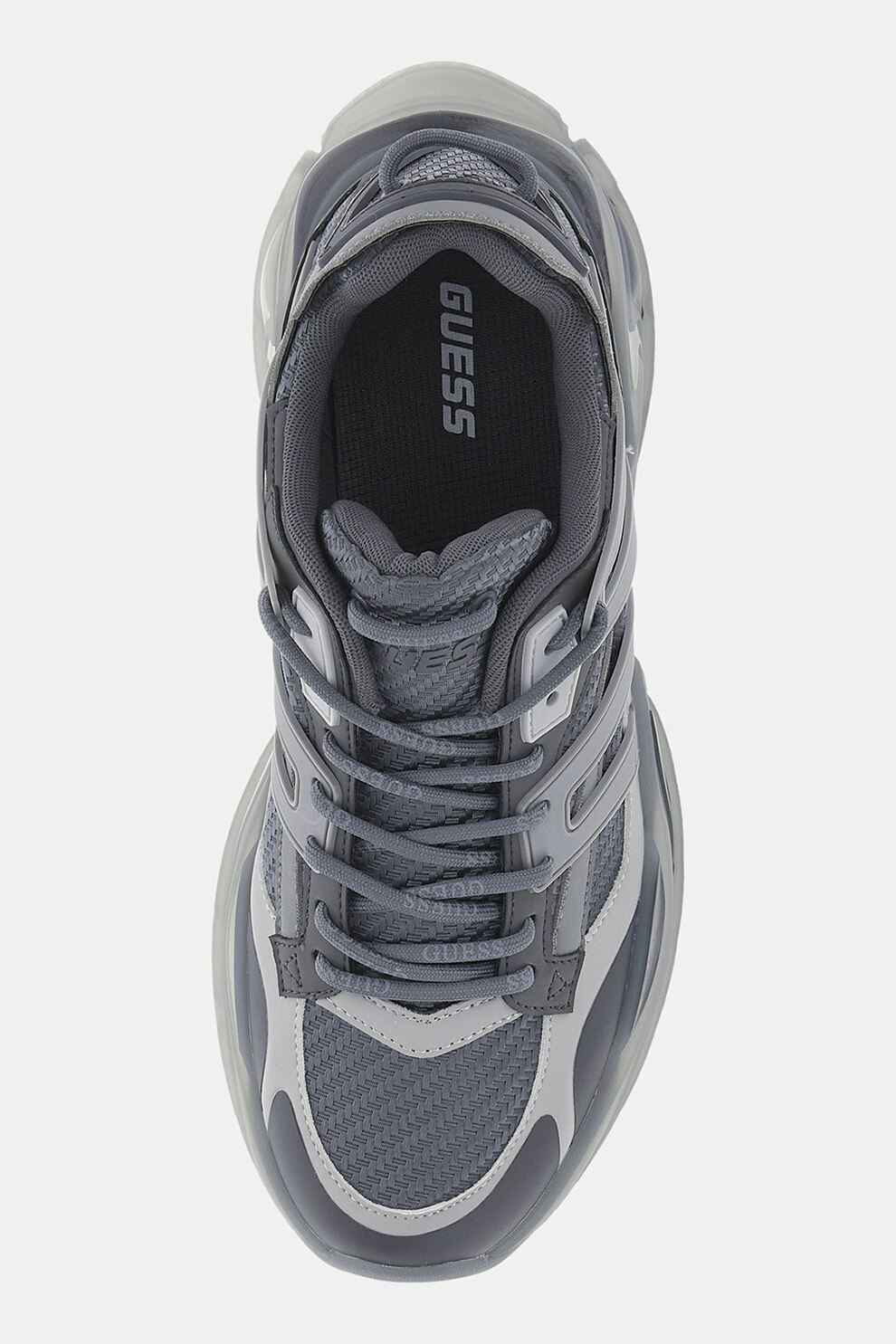 Guess, Pantofi sport colorblock, Gri, 40 - eMAG.ro