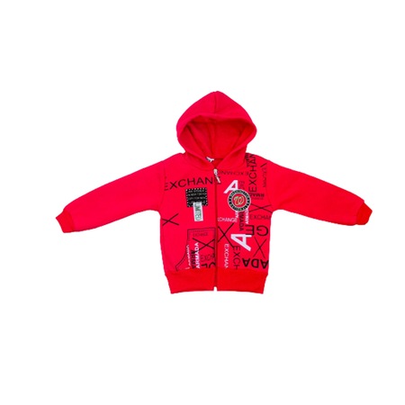 Hanorac pentru fete, Rosu, 3-4 Ani - eMAG.ro