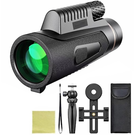 idepet® Professzionális teleszkóp monokli, HD 12X50 Prism BaK-4 Dual ...