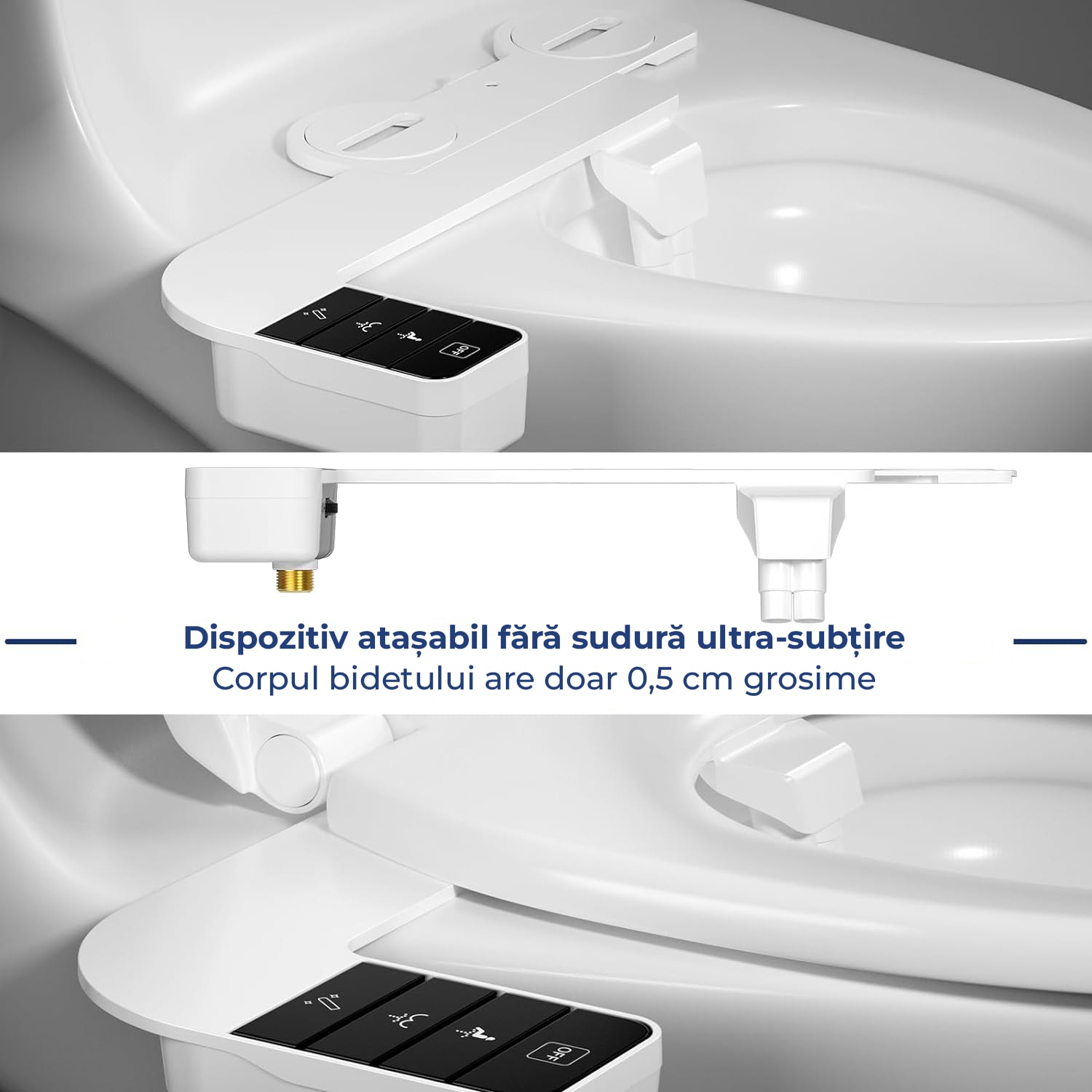 Bideu Retractabil Elindor® pentru Toaleta cu Functie de Auto Curatare ...