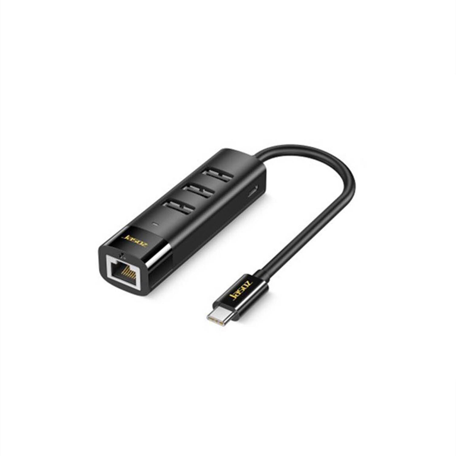 Convertor port tip c3, USB-C la RJ45, adaptor LAN Gigabit CO2, Ethernet ...