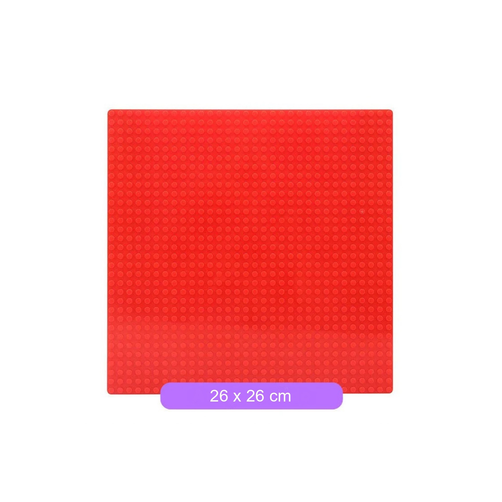 Placa de constructie compatibila Lego, rosu 26x26cm - eMAG.ro